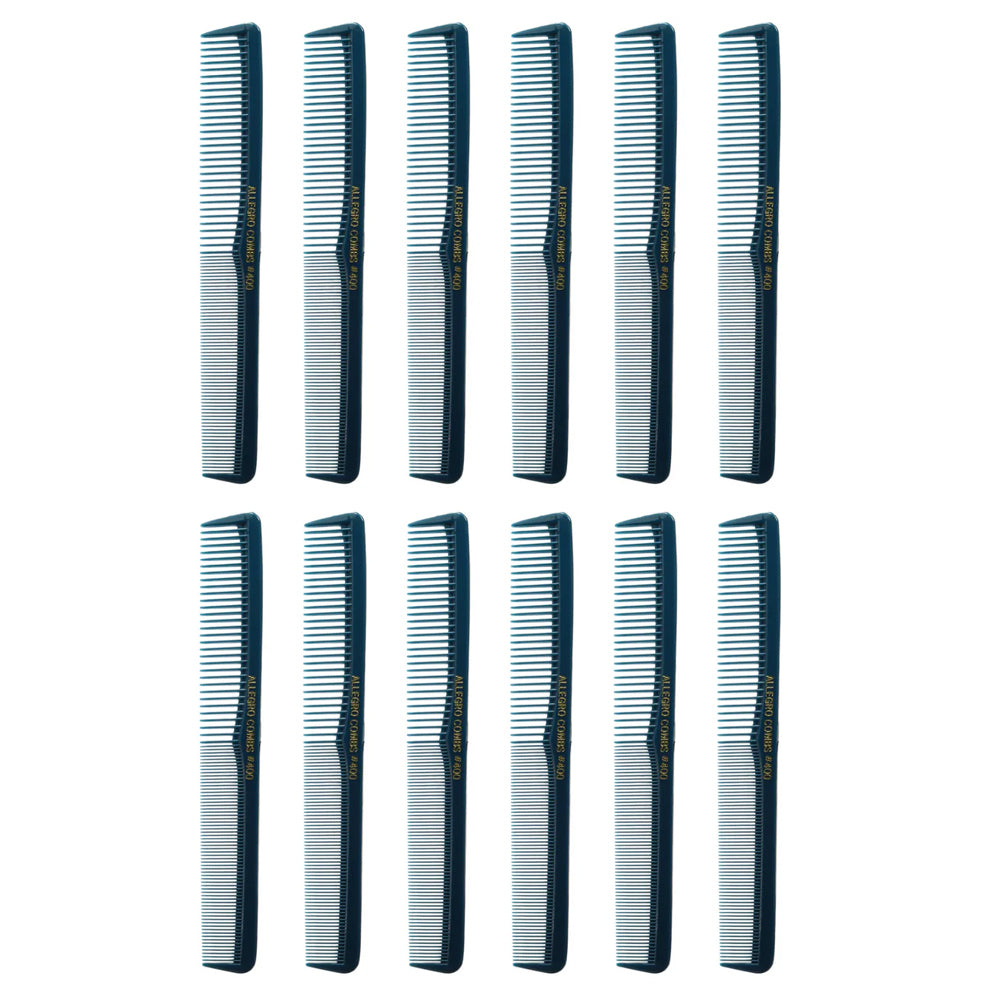 Allegro Combs #400 Barber Combs For Hair Cutting All Purpose Combs 12 ...