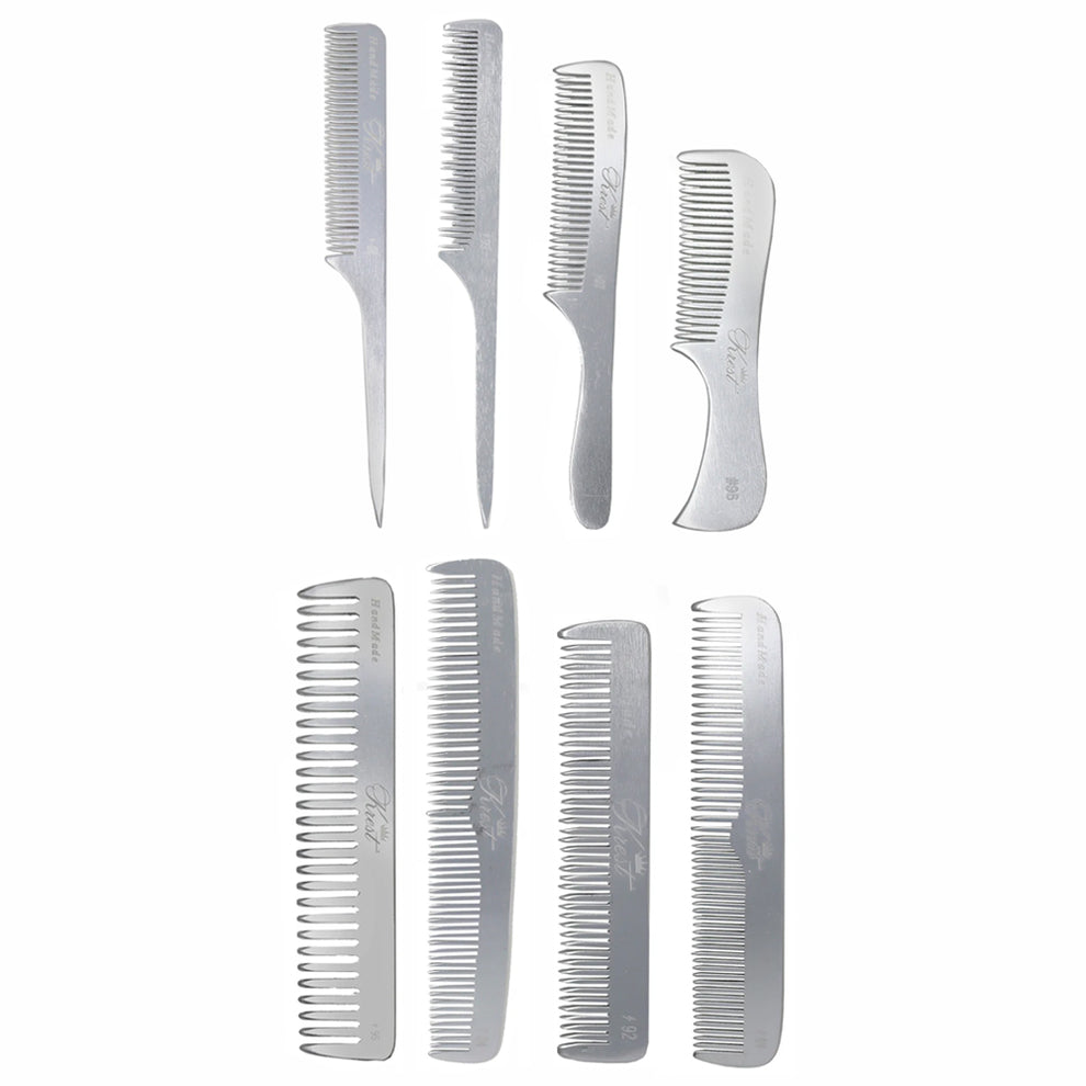 Krest Professional Metal Combs Aluminum Combs 100% Hand-Finished ...
