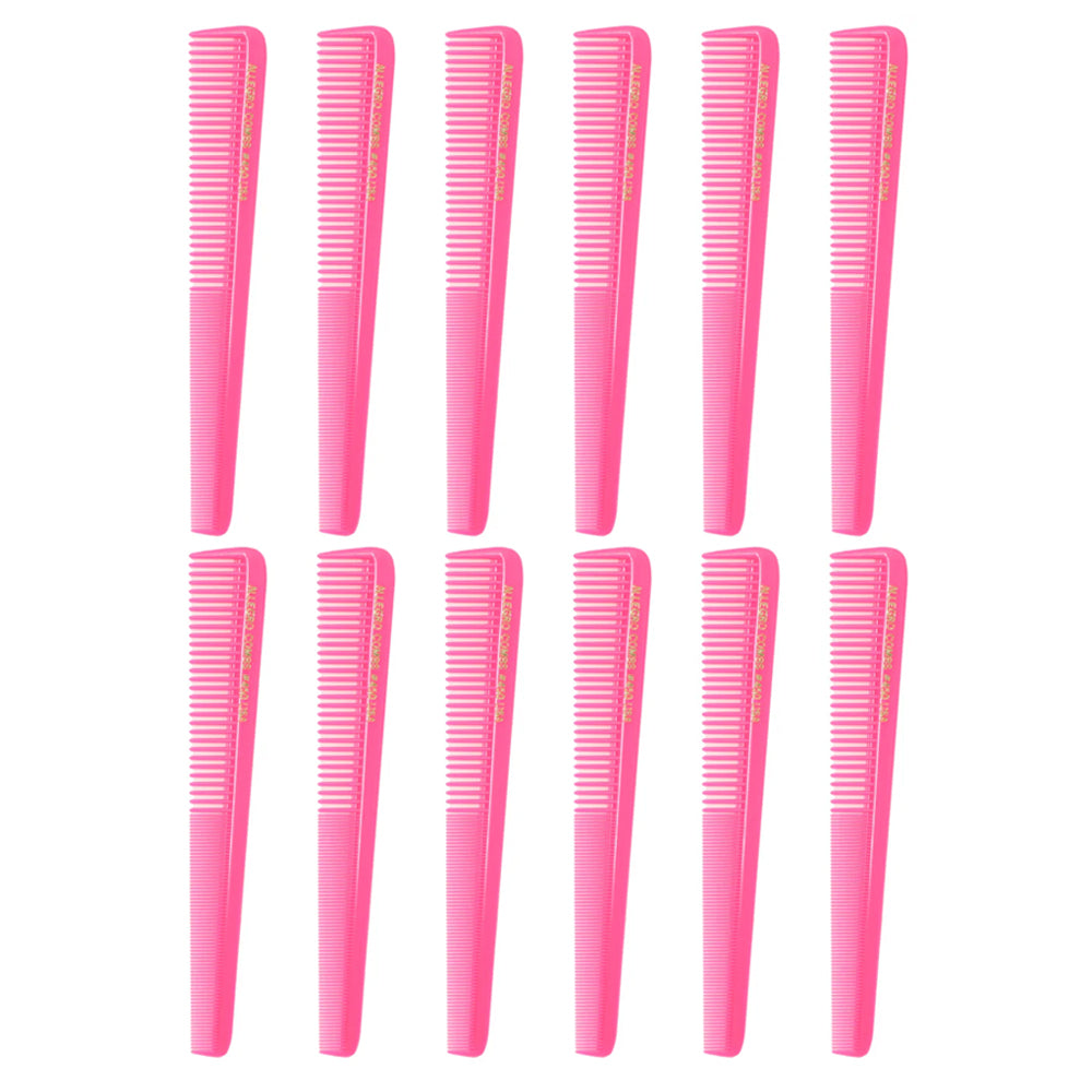 Allegro Combs 450 - Tapered Barber Hair Cutting Combs, Black, 12 Pack ...