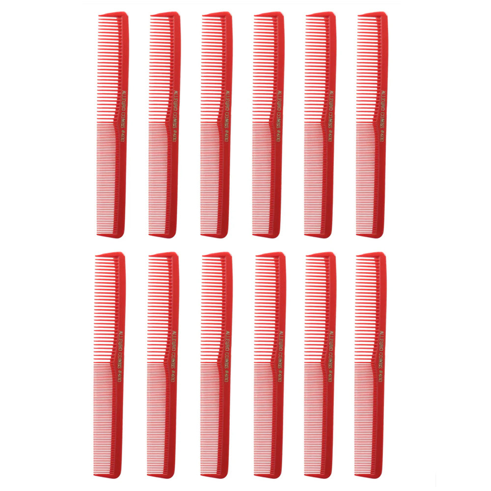 Allegro #400 Professional Barber Cutting Combs 12 Pack | All-Purpose ...