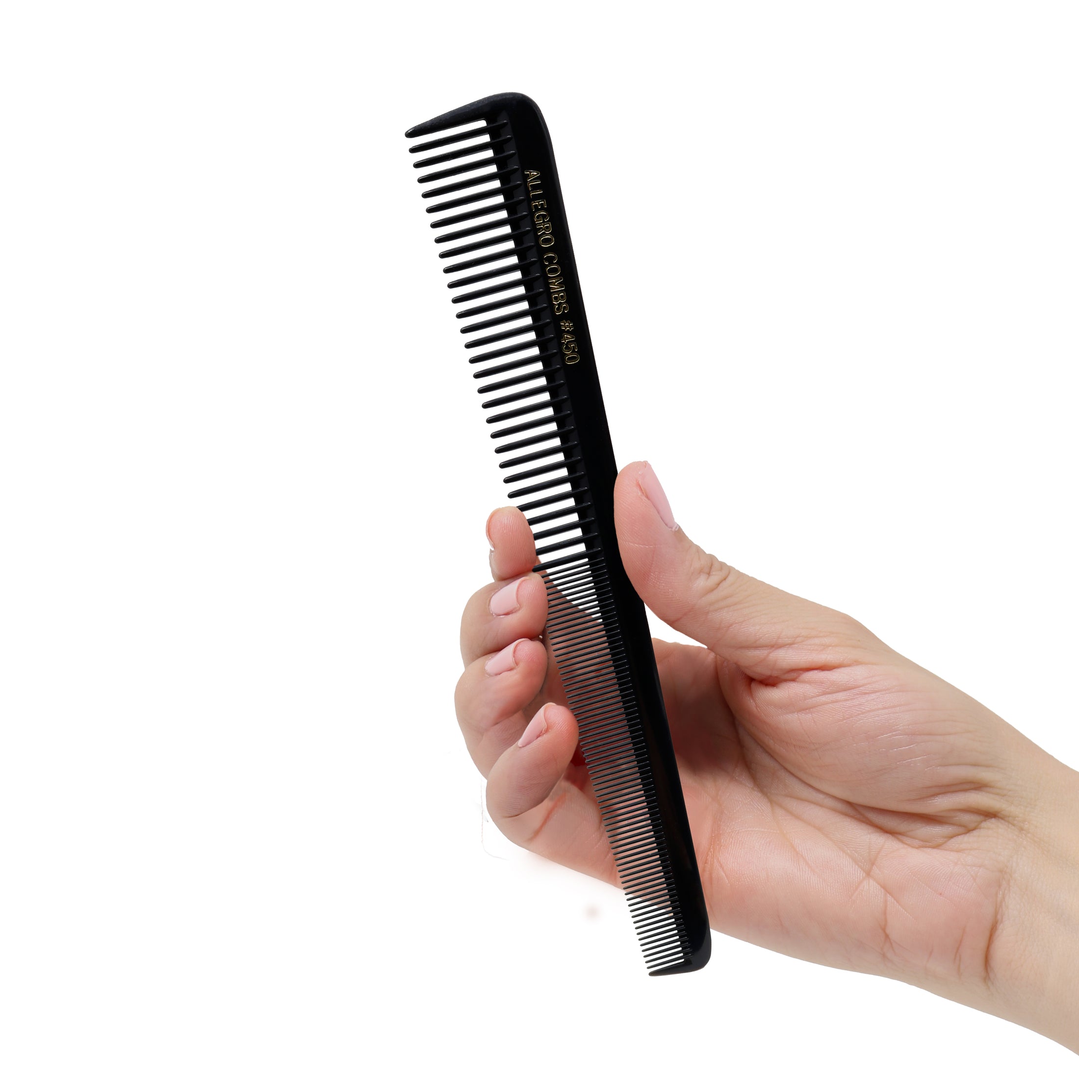 Allegro Combs 450 - Tapered Barber Hair Cutting Combs, Black, 12 Pack ...