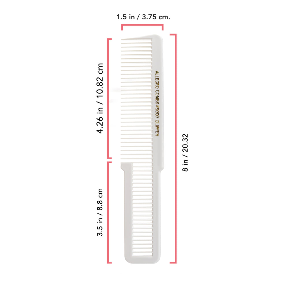 Allegro Combs #9000 Clipper Combs Blending Flat Top 6 Count – Allegro ...