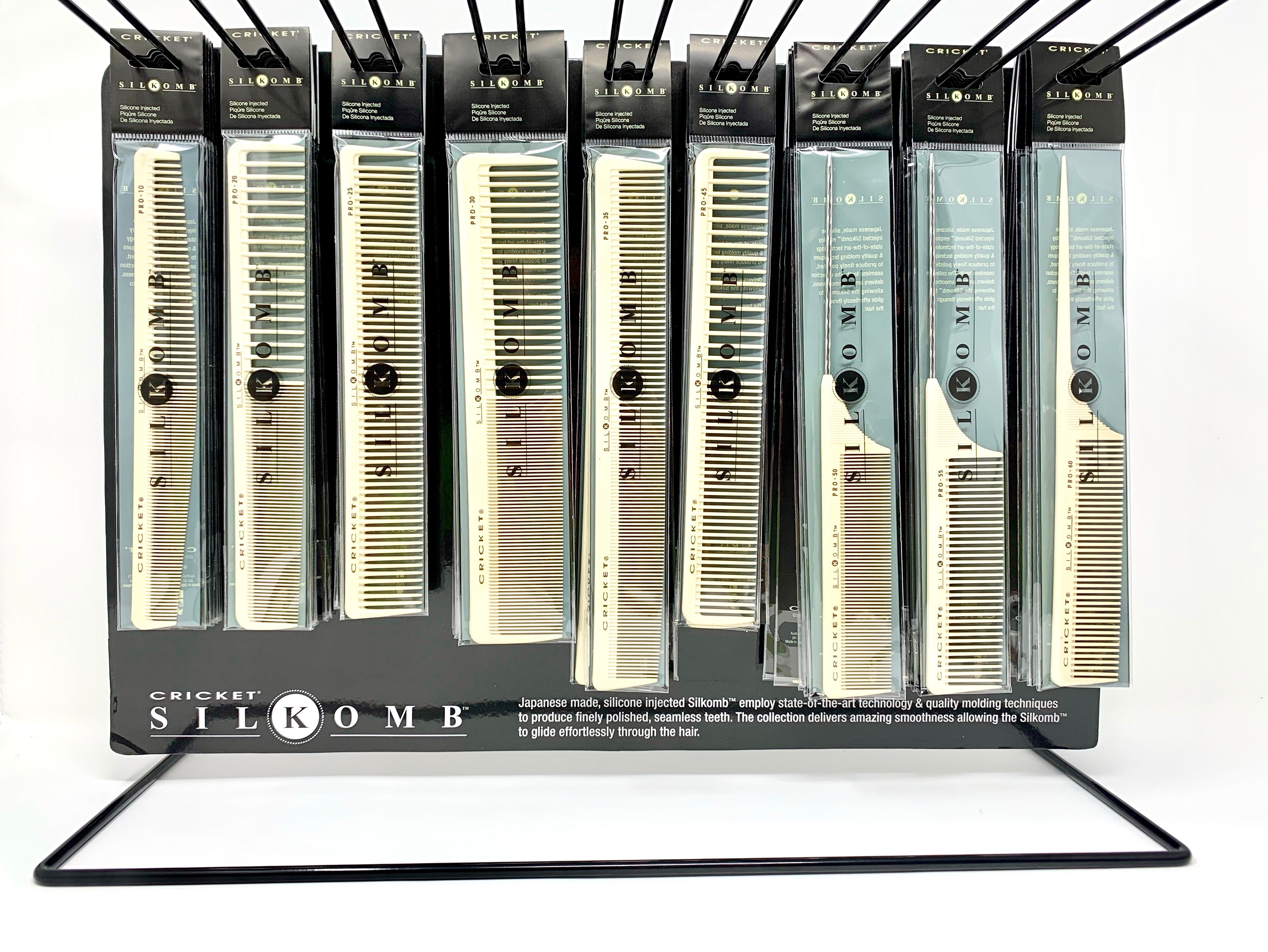 Cricket Silicone Silkomb Barber Combs Cutting Combs Rattail Pintail Wi ...