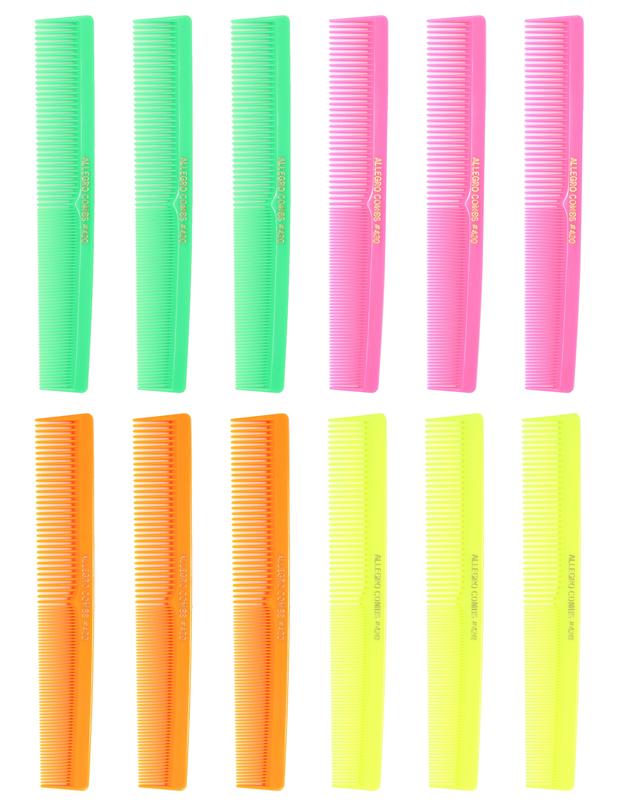 Allegro Combs 420 Barber Comb Comb Set Hair Cutting Combs Pocket Comb ...