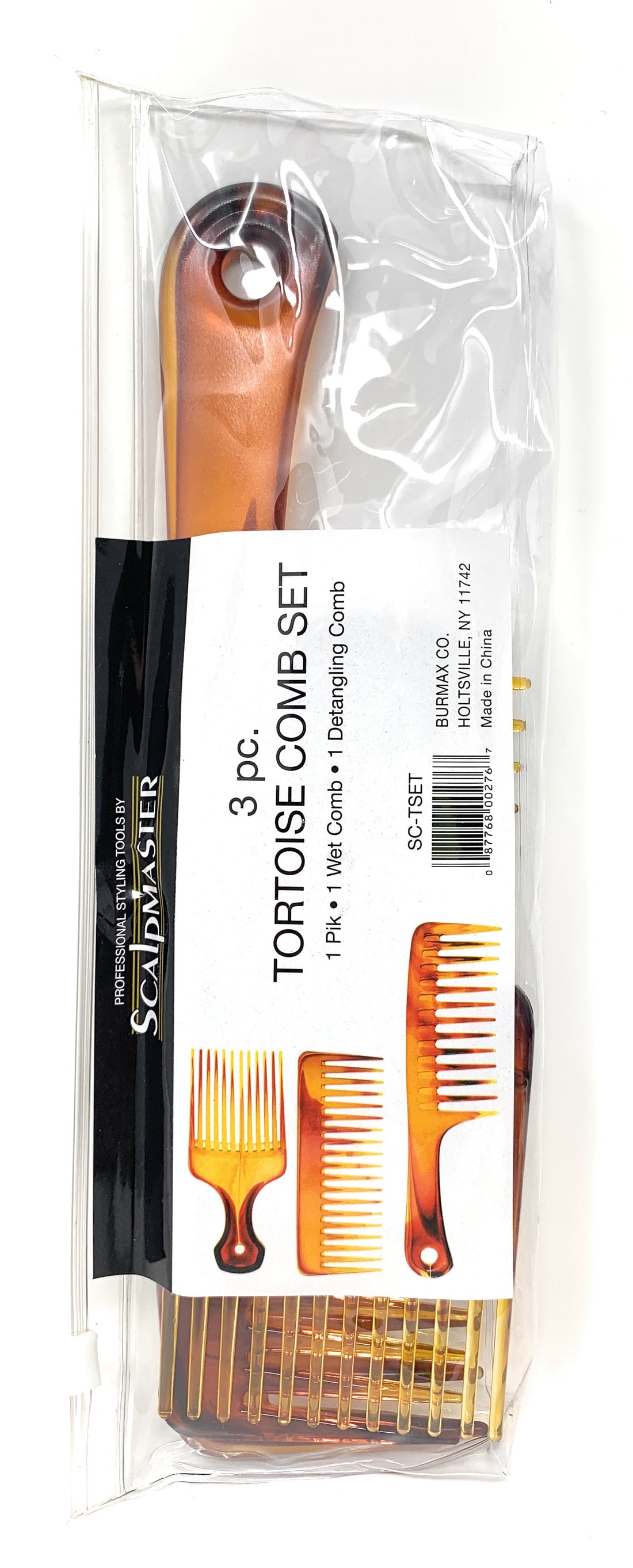 Scalpmaster Comb Set Combs With Handles Pik Comb Wet Comb Detangling C ...